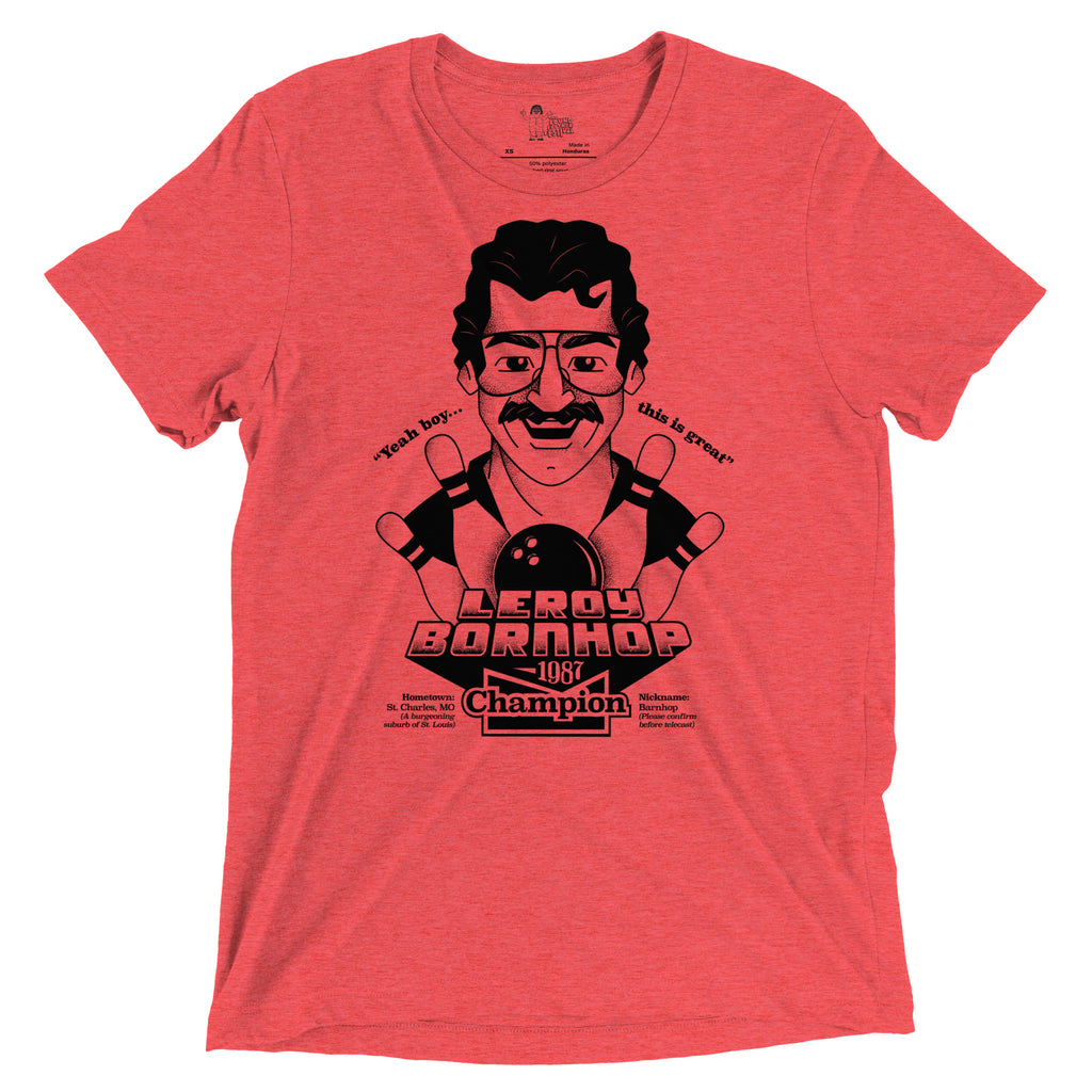 Leroy Bornhop Championship Shirt Black Ink – Found Footage Festival